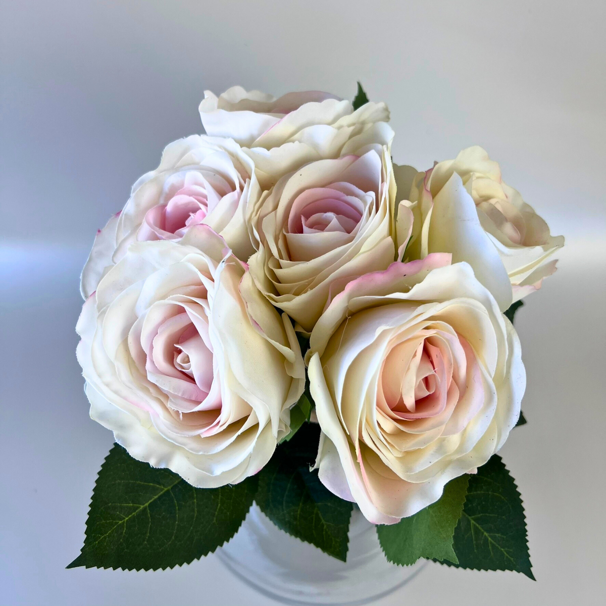 Real Touch Rose Bouquet - Cream Pink – HG Living Co